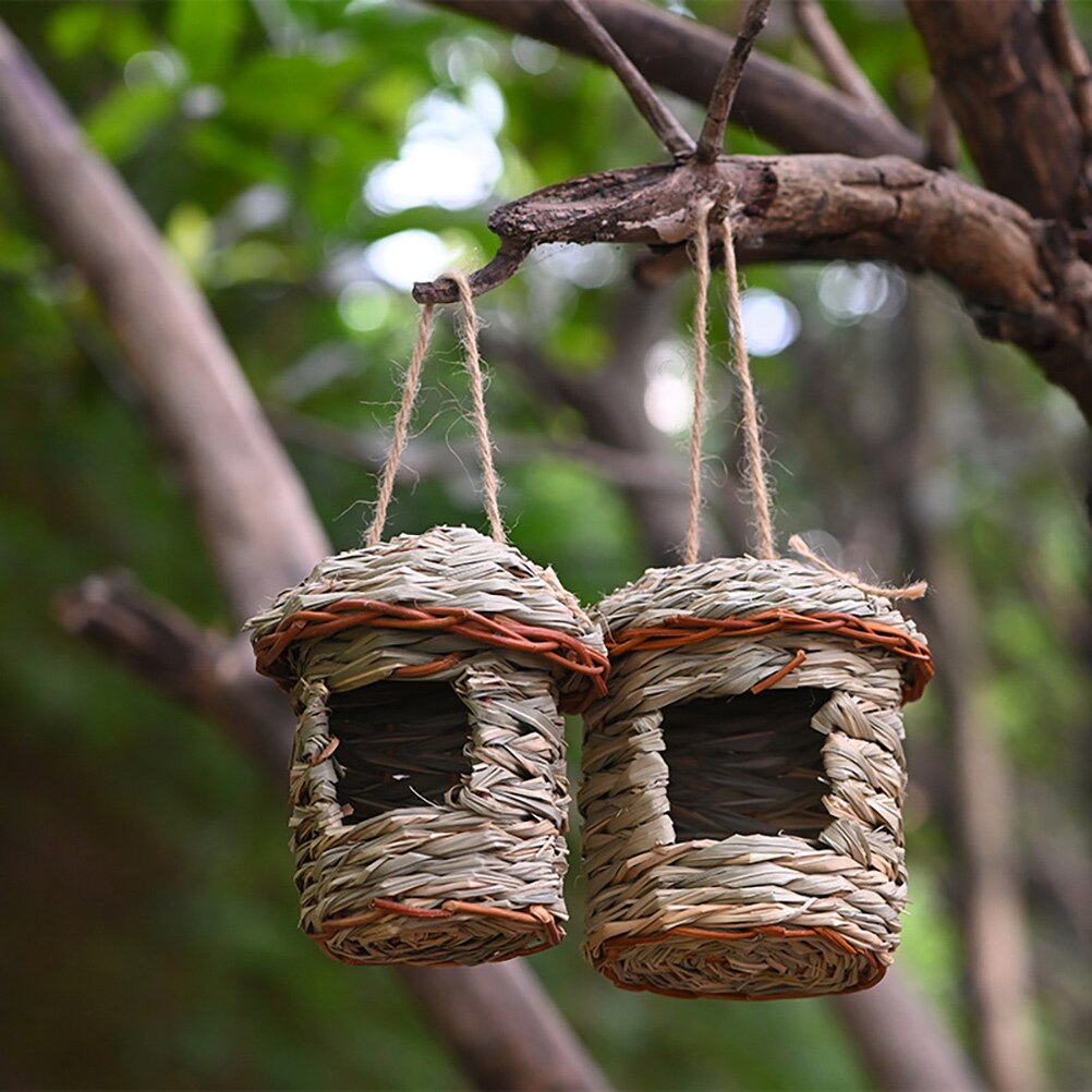 Birds Nest Hand Woven Bird Nest Hanging Birdhouse ... – Grandado