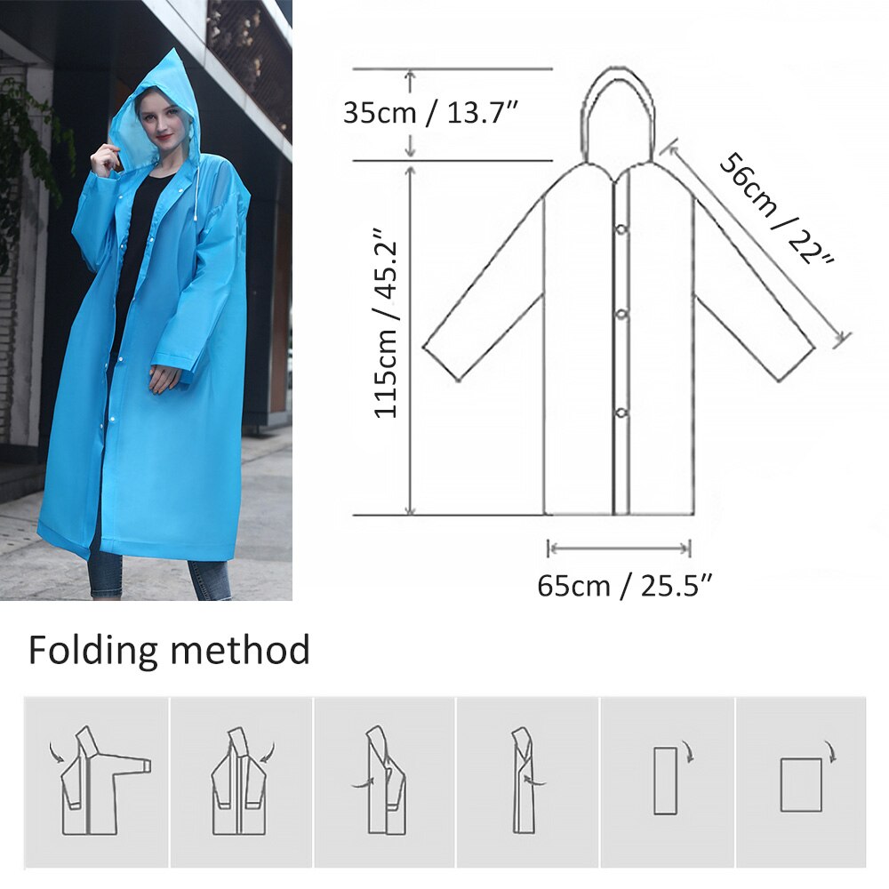 Raincoat Waterproof Rainwear For Adults EVA Women ... – Grandado