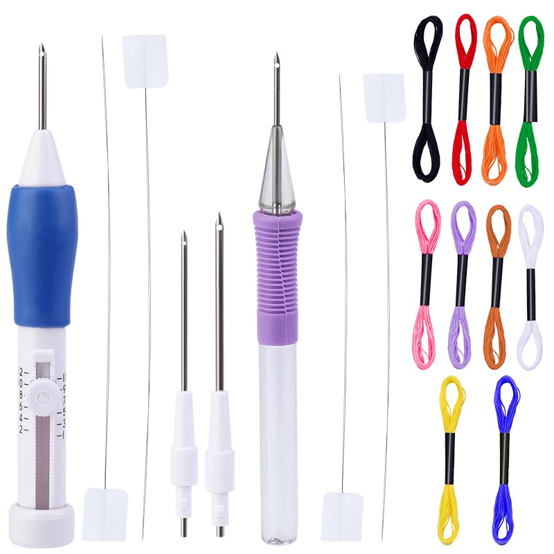 Imzay Borduren Pen Set 3 Naalden 2 Threaders Multi... – Vicedeal