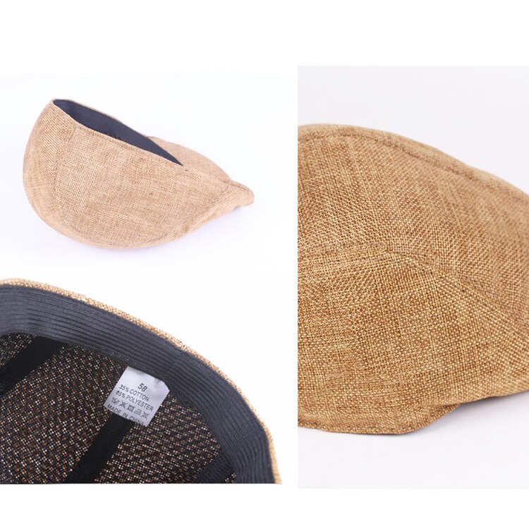 Men's and Women's Cotton Linen Beret Caps Outdoor ... – Grandado