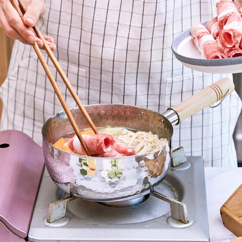 Japanese Style Snow Pan Stockpot Non-Stick Pan Noodles Pot Milk Pot ...
