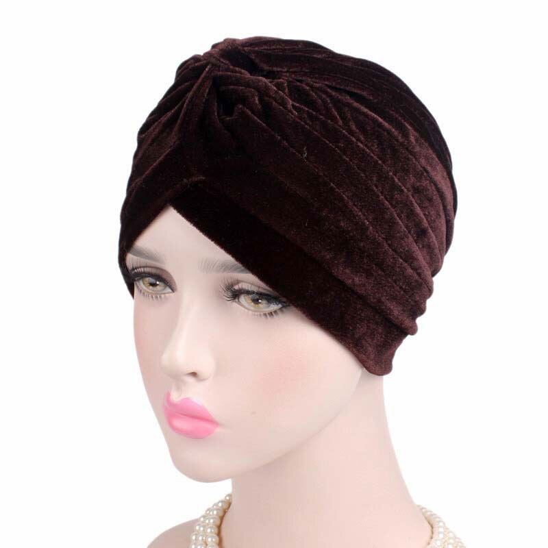 Neon Casual Double Stretch Gold Velvet Turban Head... – Grandado