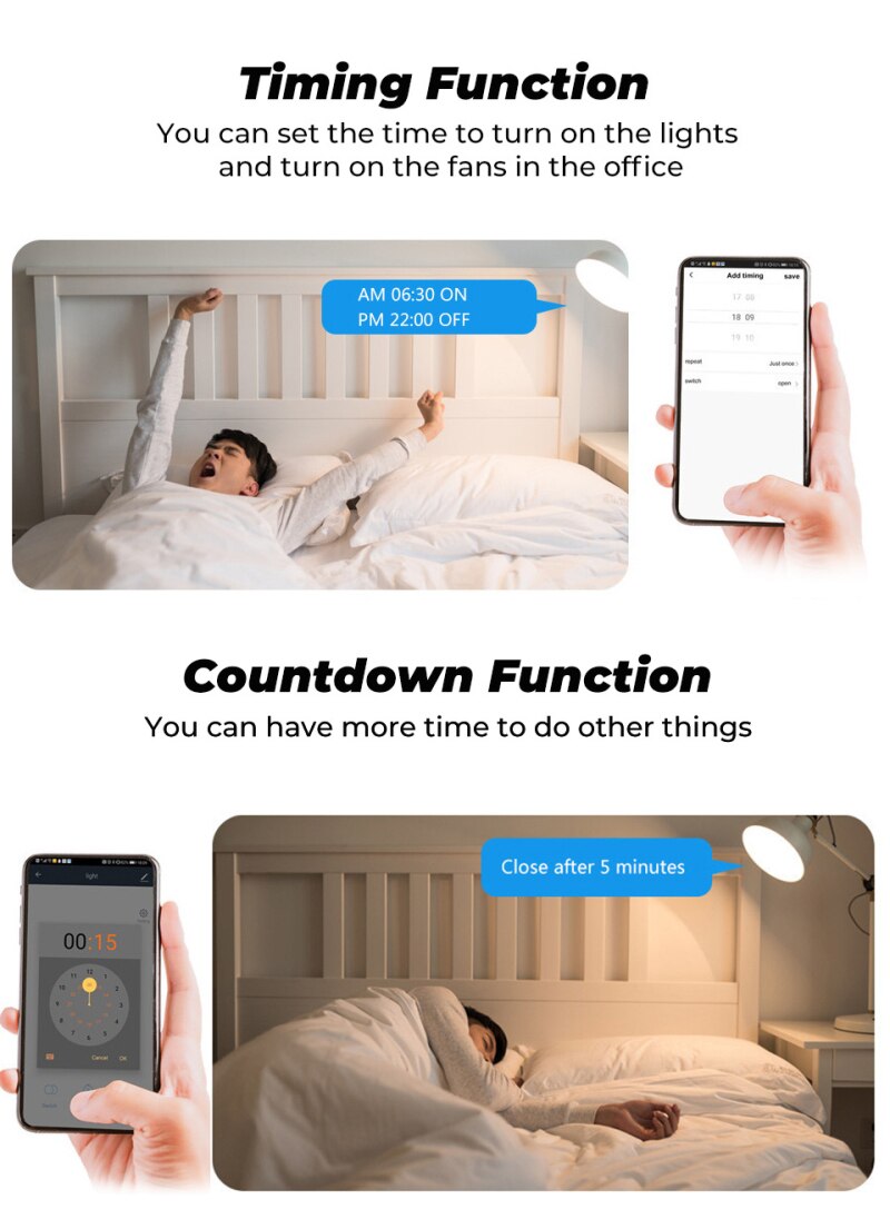 16A Mini WiFi Smart Switch Led Light Smart Life Pu... – Vicedeal