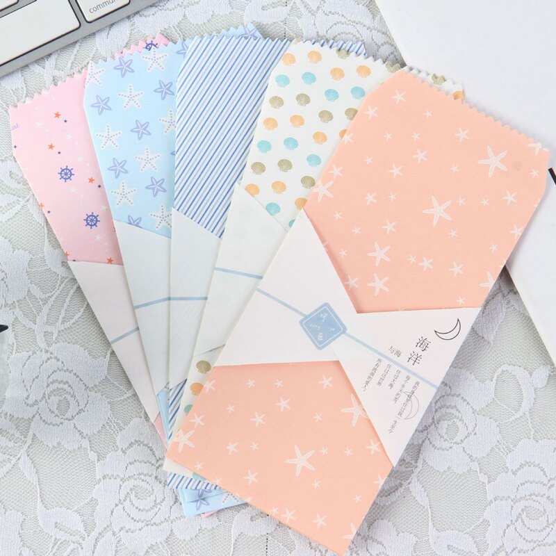 20 pcs/lot Cute Ocean Fish Cartoon Series Paper En... – Grandado