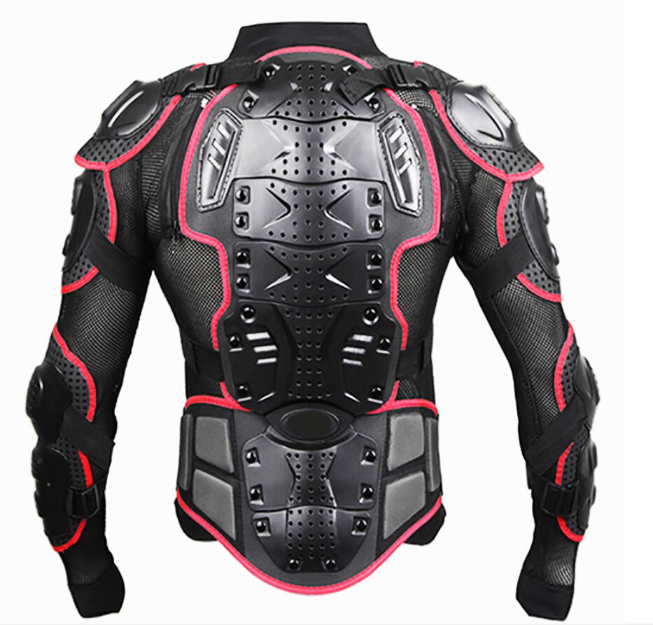 Black/red motorcycle full-body jacket off-road cra... – Vicedeal