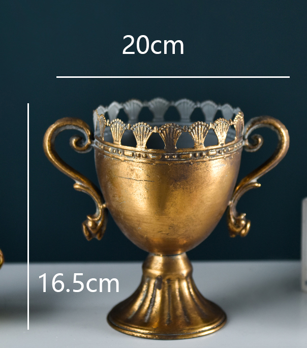 Classical Goblet Flower Retro Vase Nostalgic Wroug... – Grandado