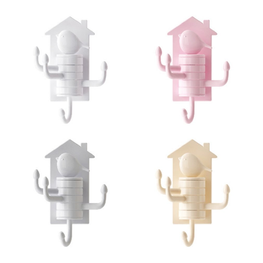 Väggkrokar fågeldekoration plast trä ådring krokar... – Grandado