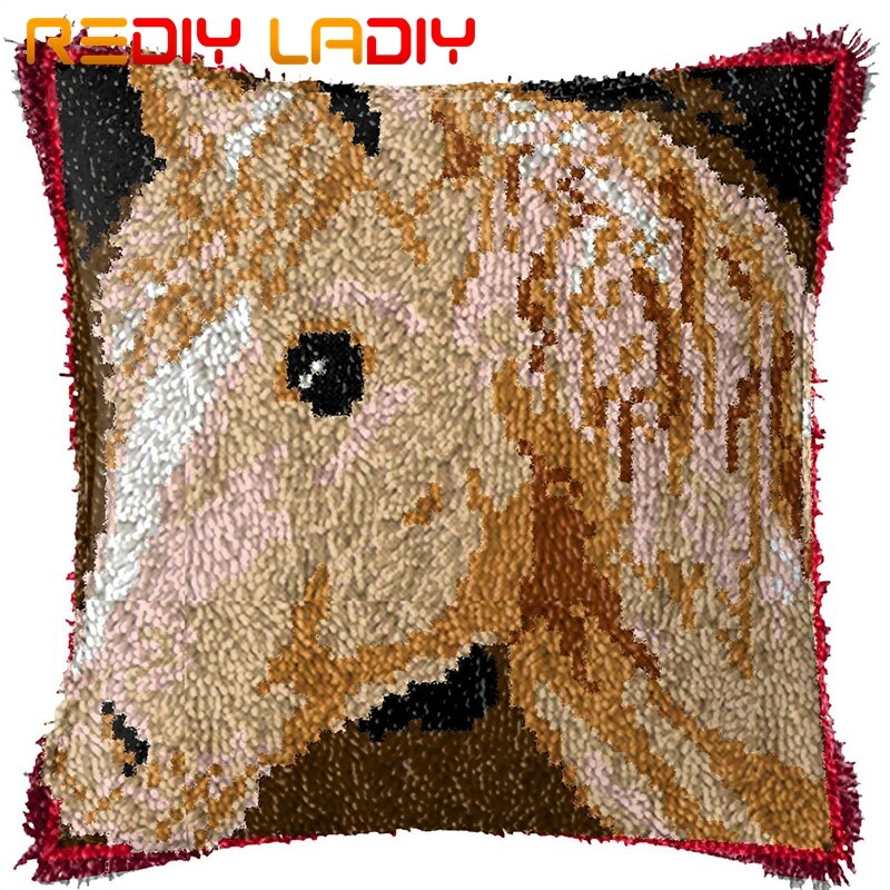 Klink Haak Kussen Dieren Luipaard Gezicht Kussensl... – Grandado