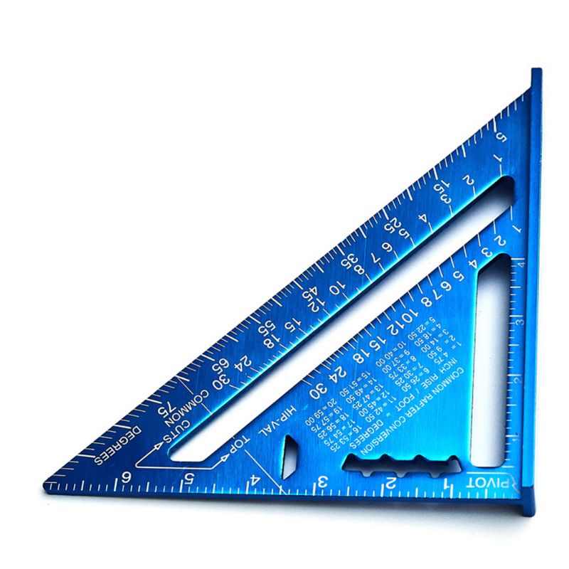 Angle Ruler 7 inch Aluminum Alloy Triangular Measu... – Grandado