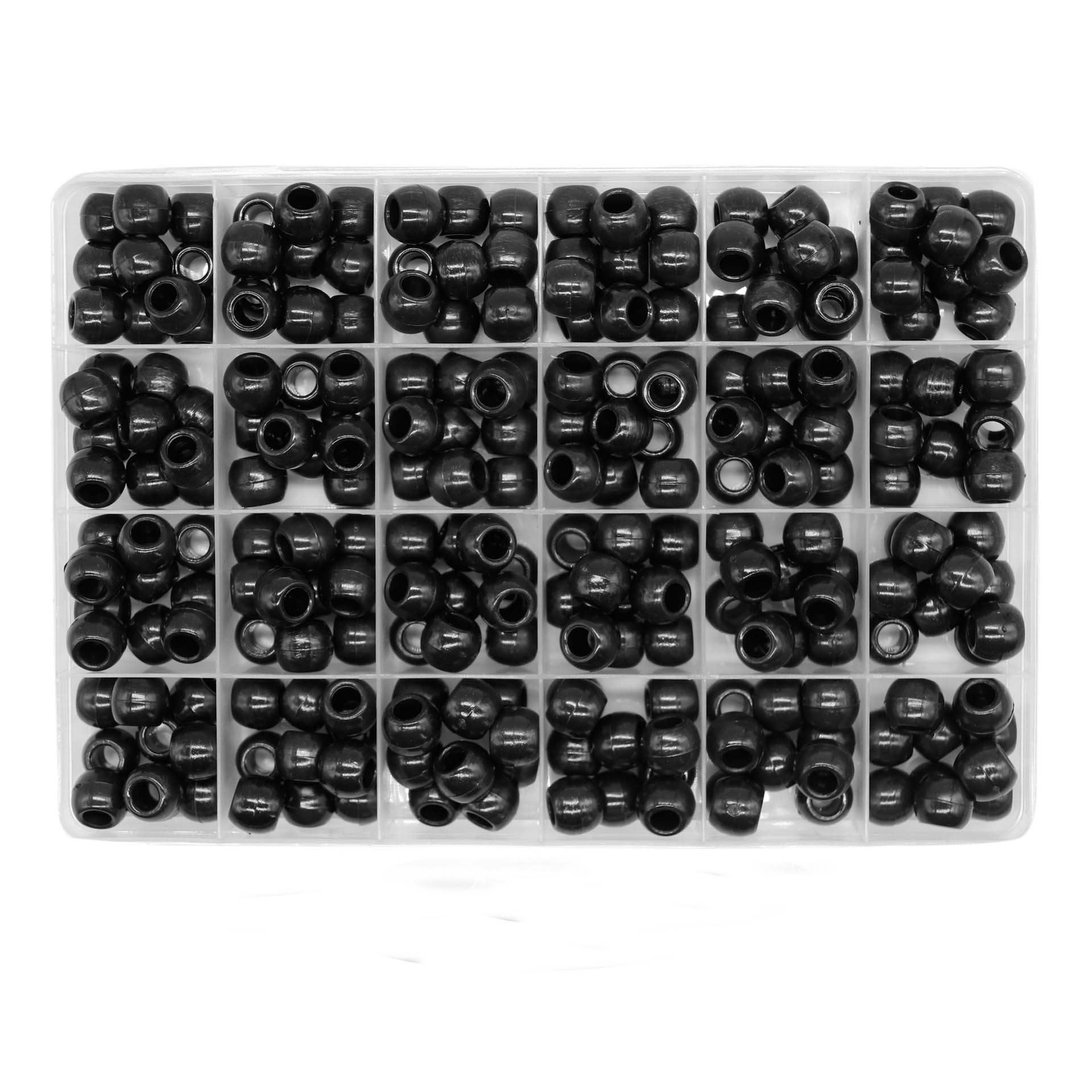 240pcs/box Transparent Big Hole Braids Acrylic Hai... – Grandado