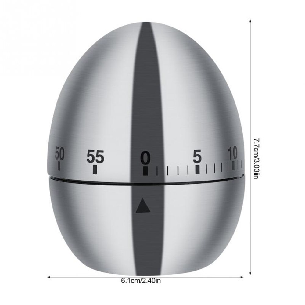 Egg Shape Kitchen Timers Stainless Steel Boiled Eg... – Grandado