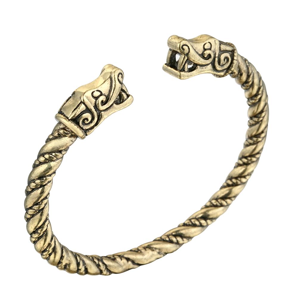 Chereda Twist Shape Bangle Snake Head Metal Slavic... – Vicedeal