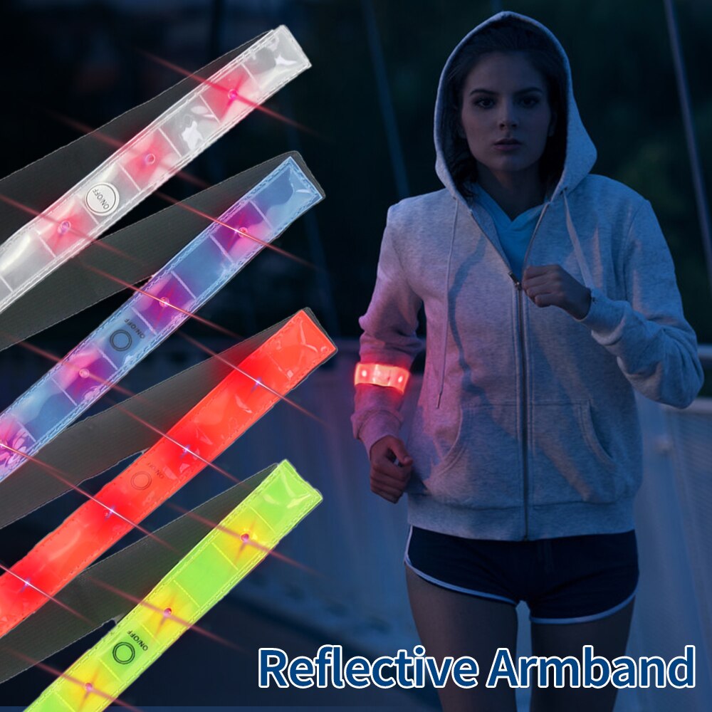 Hoge Zichtbaarheid Reflecterende Led Armbanden Nig... – Grandado