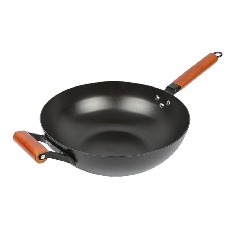 Non-stick Iron Pan Wok Traditionele Handgemaakte I... – Vicedeal