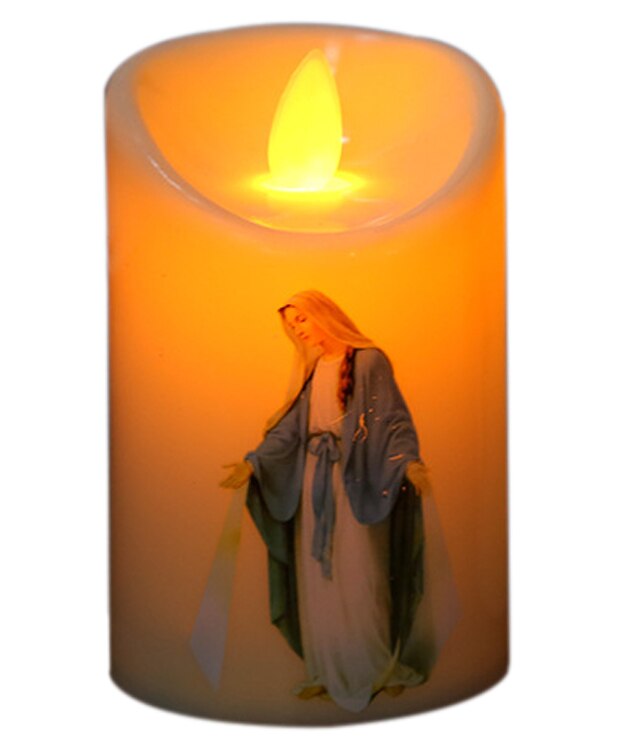 1pcs Jesus Christ Candles Lamp LED Tealight Romant... – Grandado