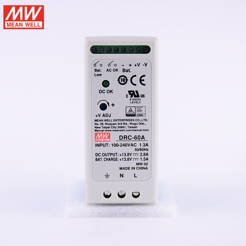 MEAN WELL DRC-60A Schakelende Voeding 60W 12 ~ 15V... – Vicedeal