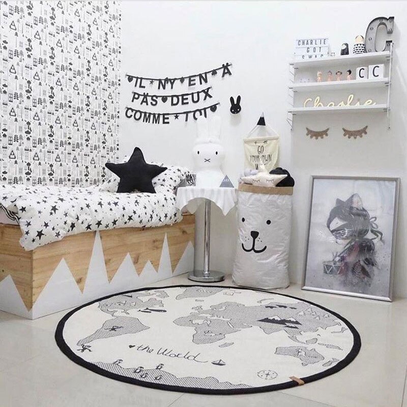 Large Size Creeping Activity Play Mat With World M... – Grandado