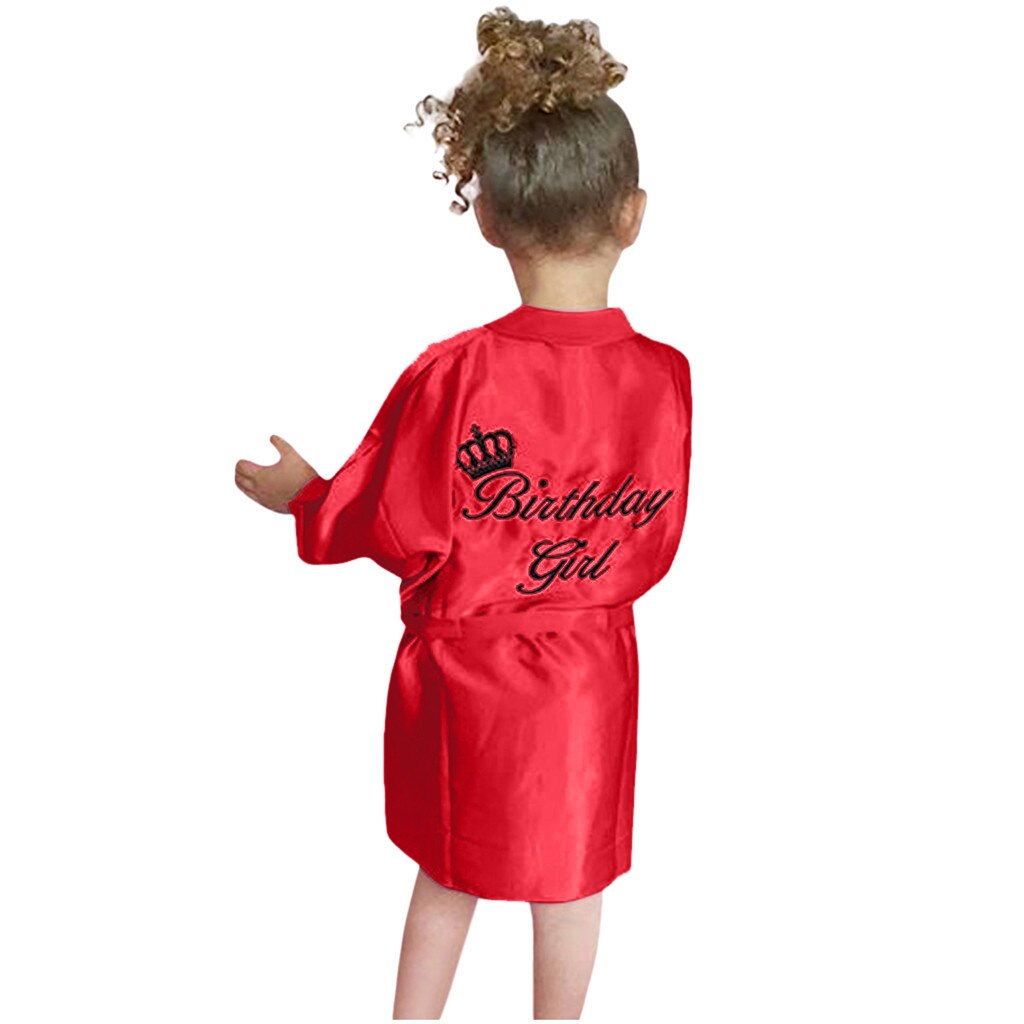 Birthday Stain Bath Robe Kids Toddler Baby Kid Sol... – Vicedeal