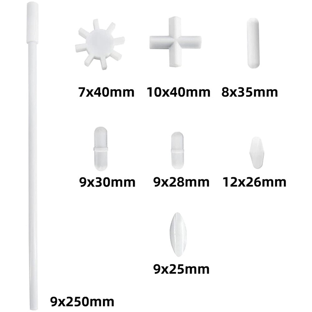 7 Shapes Magnetic Stirrer Stir Bars Mixer PTFE Sti... – Vicedeal