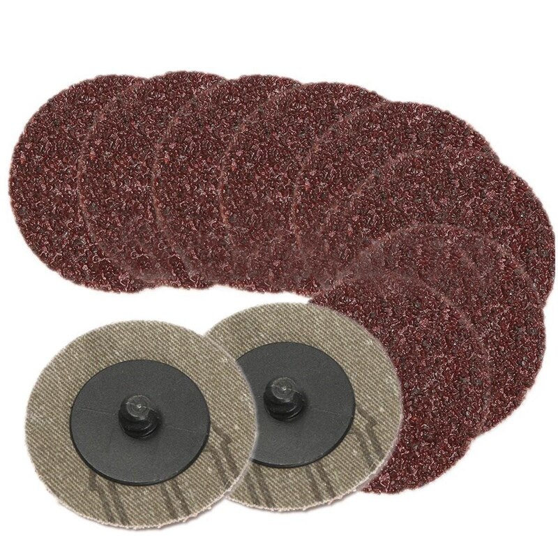 10Pcs 36 Grit 2 inch Roll Lock Sanding Discs Type ... – Vicedeal