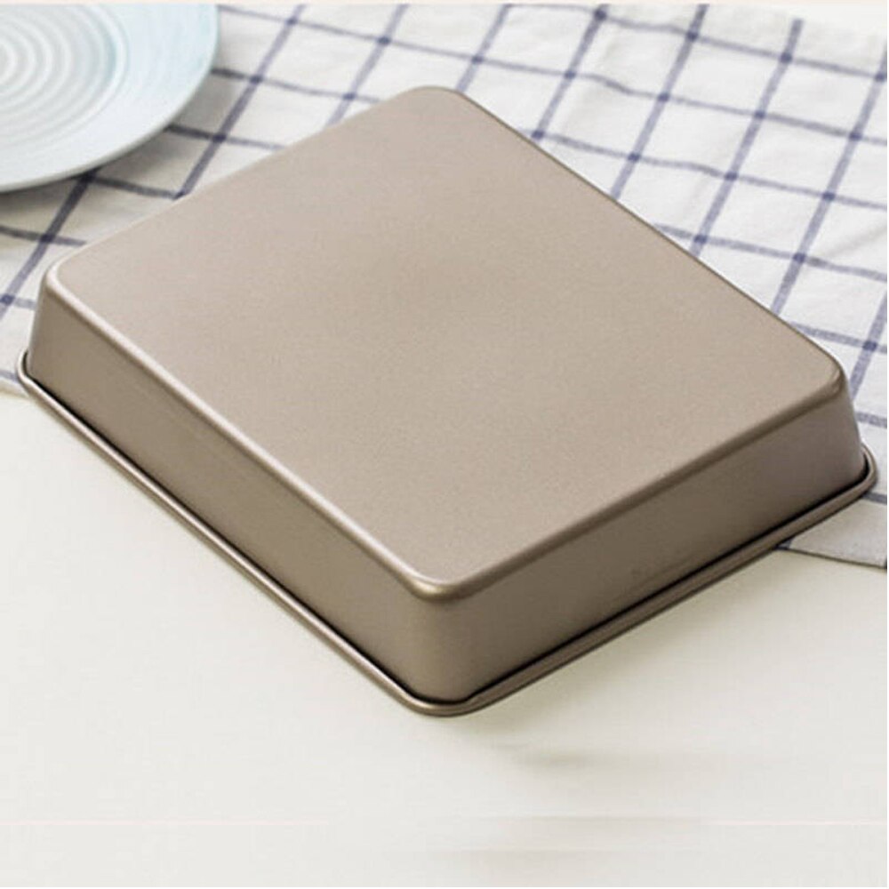 9/11/13inch Gold Color Non-stick Square Cake Pan B... – Vicedeal