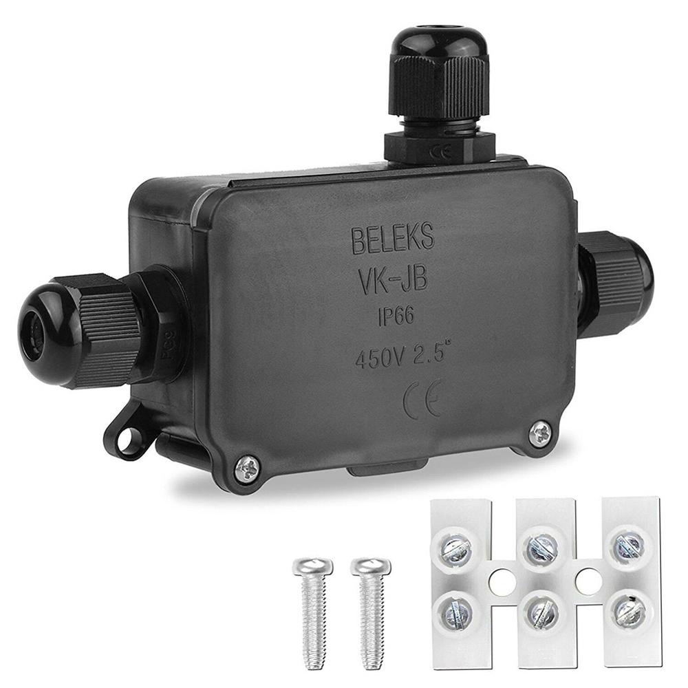 IP66 Tee Waterproof Junction Box 3 Holes Waterproo... – Grandado