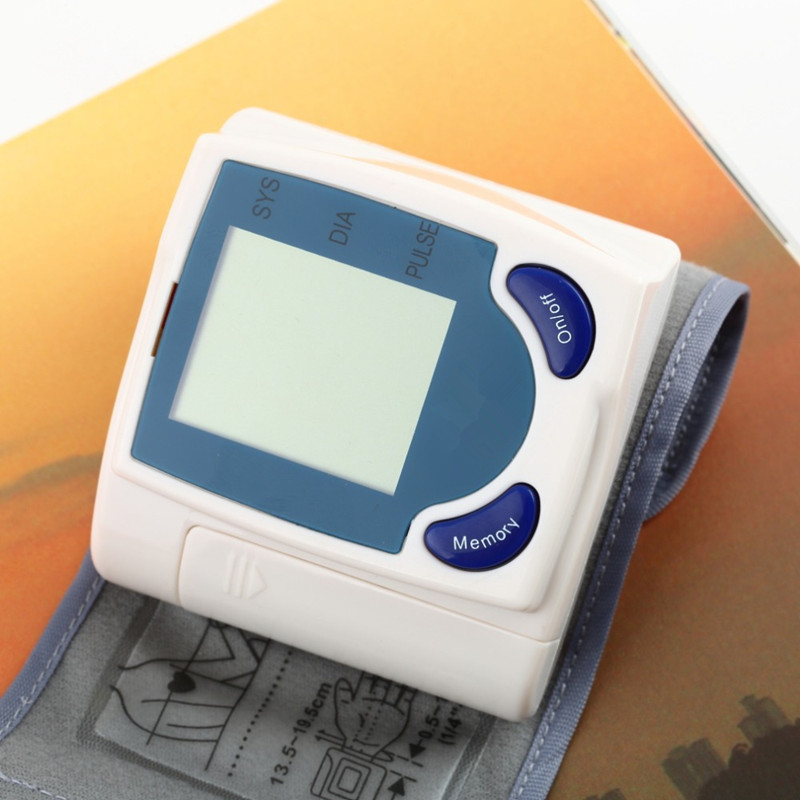 Digital LCD Wrist Blood Pressure Monitors Meter He... – Grandado