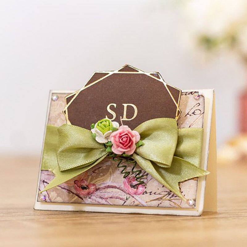 Letters Alphabets Borders Wreath Frames Metal Foil... – Vicedeal