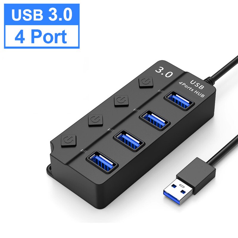 Usb 3.0 Hub 4 7 Port Fast Speed 5Gbps Met Eu Vs Au... – Vicedeal
