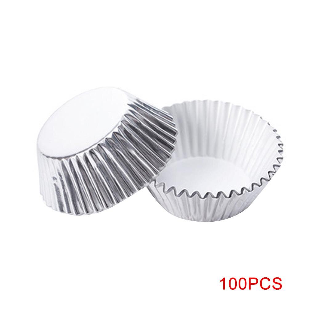 100pcs Paper Cupcake Cup Aluminium Foil Muffin Bak... – Grandado