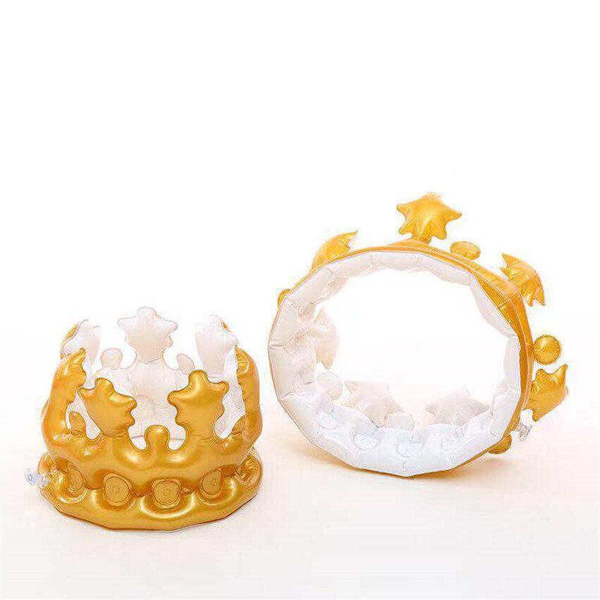 PVC Inflatable Party Hat Gold Kids Birthday Hats B... – Grandado