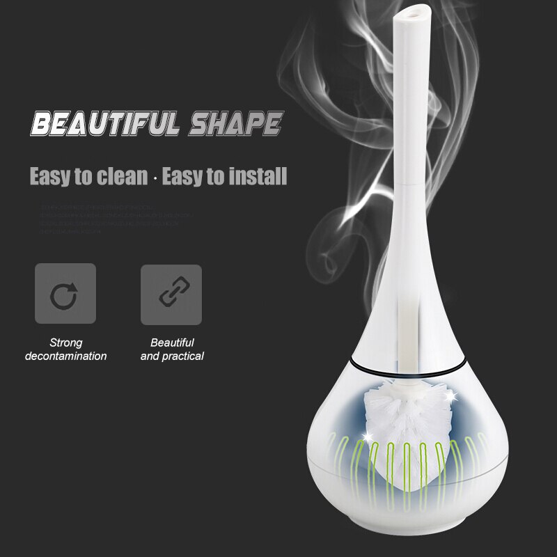 Toilet Brush Floor-Standing Base Cleaner Brush Too... – Grandado Toilet Brush Floor-Standing Base Cleaner Brush Too... – Grandado