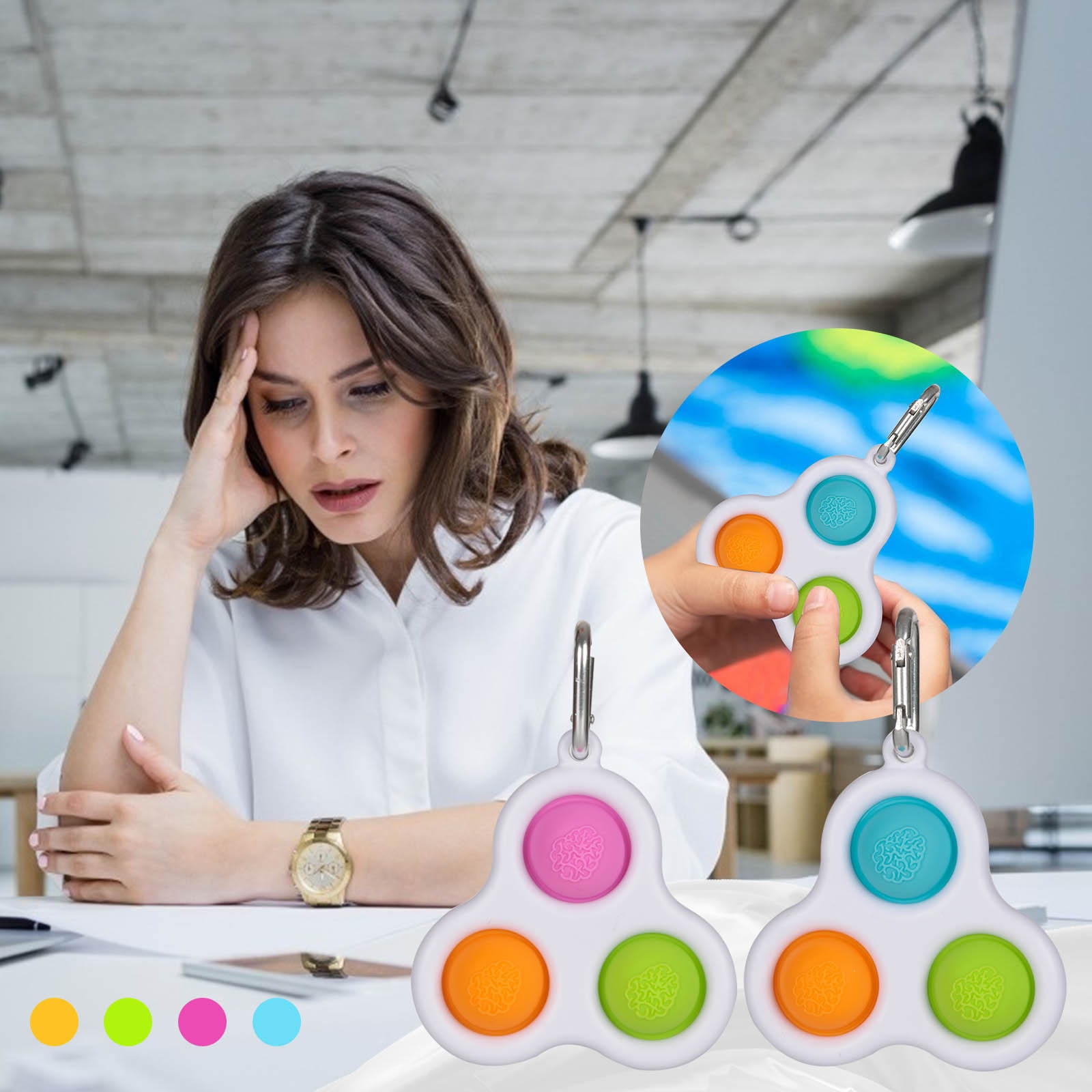 Fidget Simple Dimple Sensory Toys Baby Silicone Fl... – Grandado