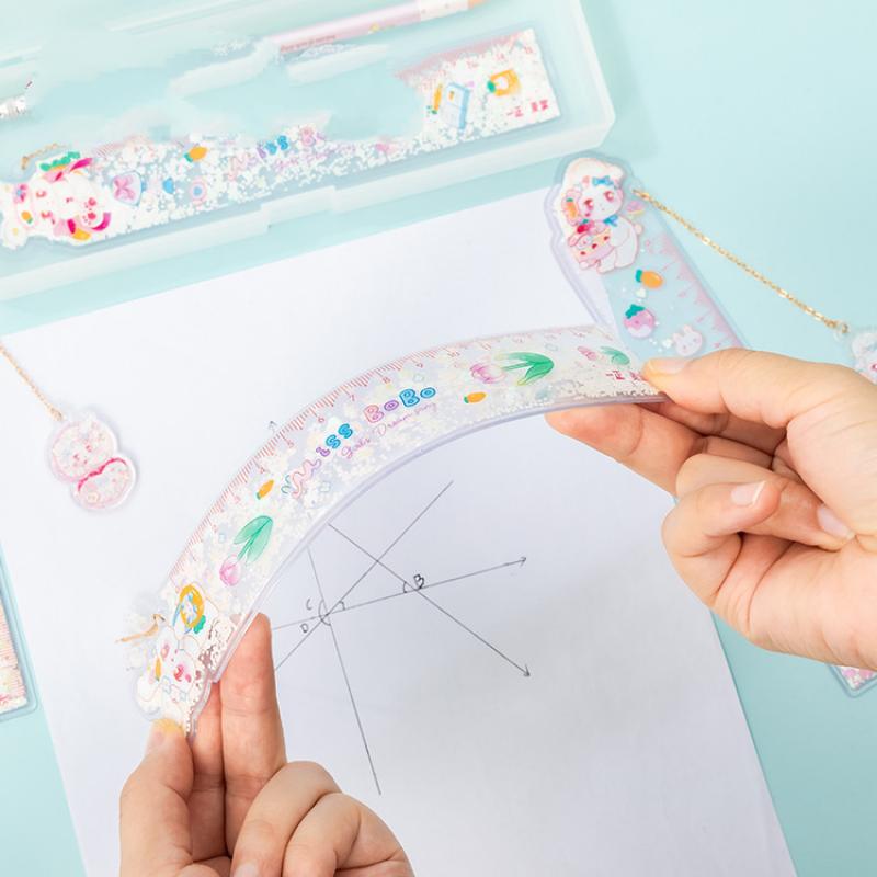 1 Pcs Kawaii Rabbit Ruler Cute Student Stationery ... – Vicedeal