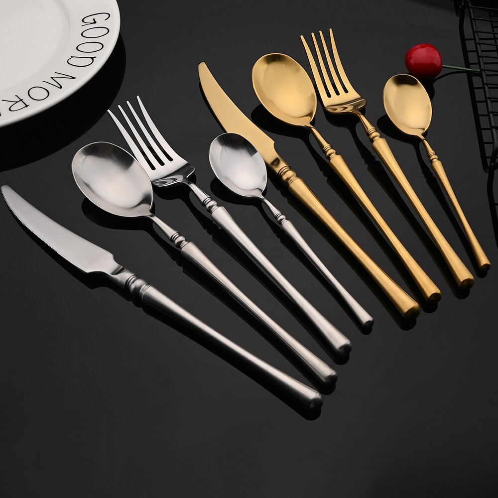 4/5 Pcs Royal Luxury 304 Stainless Steel Western D... – Vicedeal