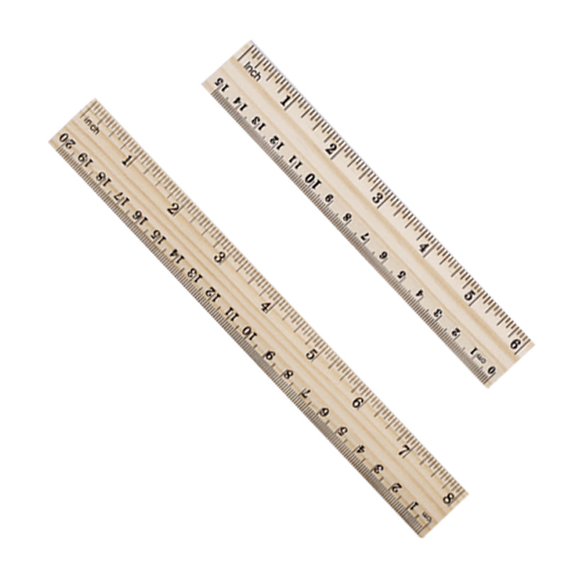15CM 20CM 30CM Multi-function Wooden Ruler Double ... – Vicedeal