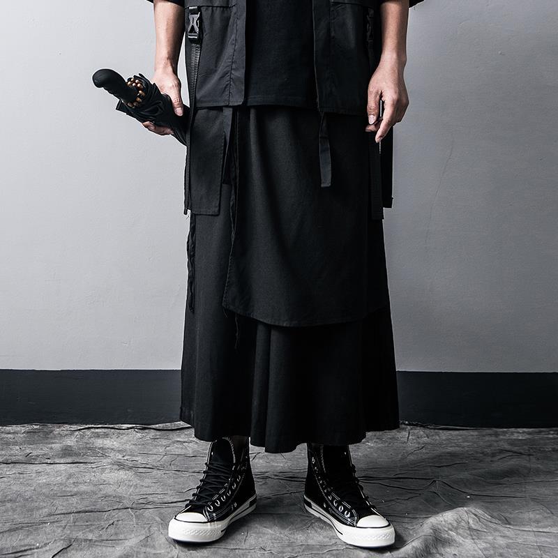 HOUZHOU Techwear-pantalones de pierna ancha para h... – Grandado