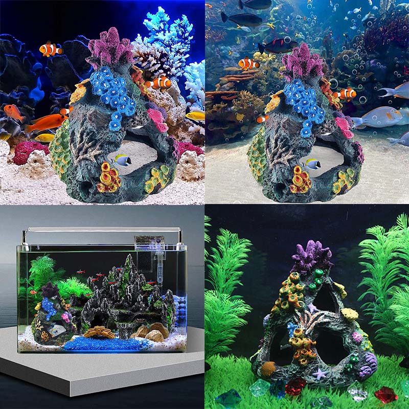1Pcs Resin Coral Cave Decor Aquarium Coral Decor A... – Grandado