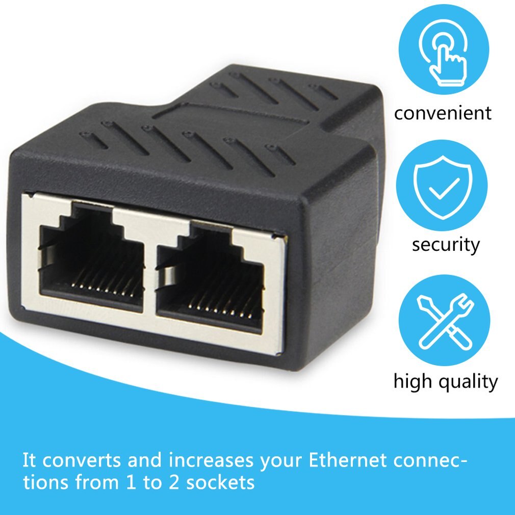 RJ45 Ethernet LAN Network Y Splitter 3 Ports Coupl... – Grandado