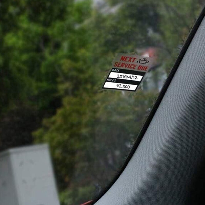 Oil Change Reminder sticker 100pcs/roll Oil Change... – Grandado