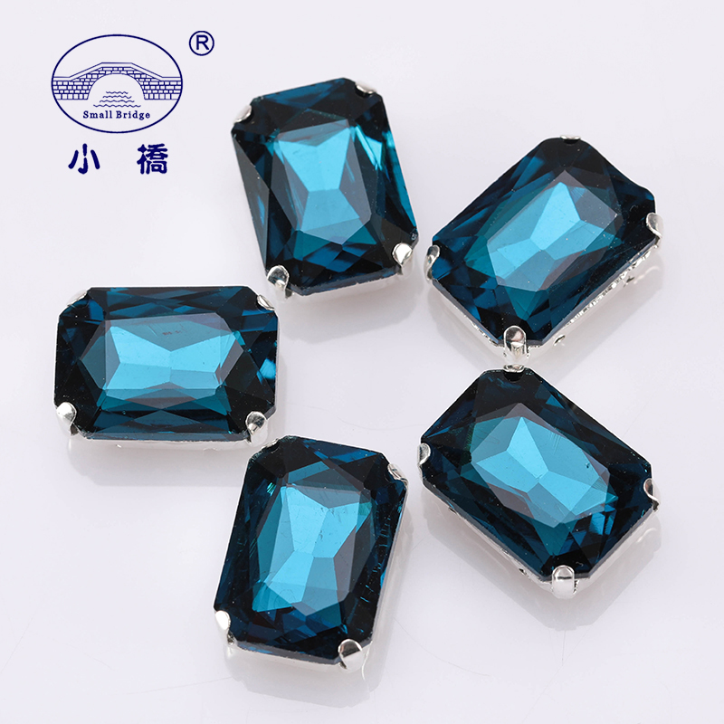 Decorative Rectangle Glass Sew On Stone With Claw ... – Grandado