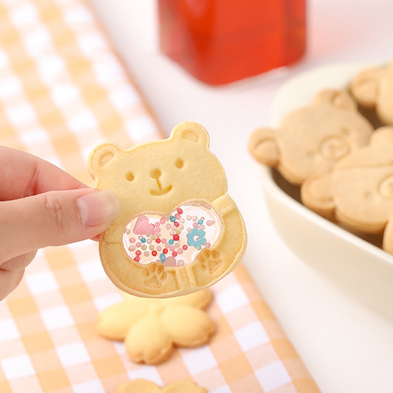 1 Set Cute Bear Mold Cookie Bear Stamp Biscuit Cut... – Vicedeal