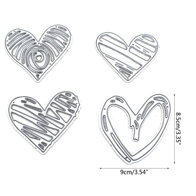 Carbon Steel Love Heart Cutting Die Embossing Sten... – Grandado