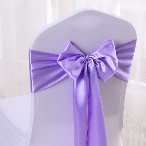 20 stk stole sashes satin silke stof bryllup stol ... – Vicedeal