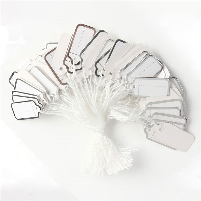 500pcs 25x13mm Jewelry Label Tag Rectangle Jewelry... – Grandado