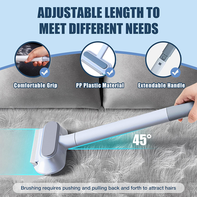 Pet Hair Remover 4 In 1- Reusable Long Handle Dog ... – Grandado