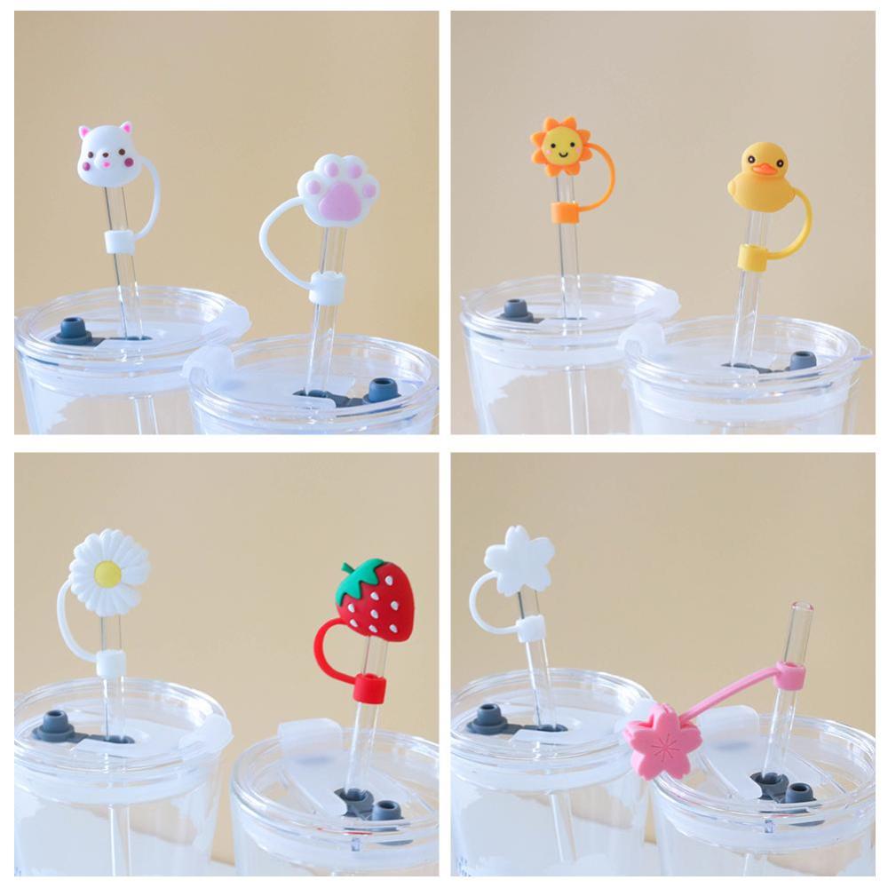 Straw Silicone Plug Tips Drinking Dust Cap Cartoon... – Vicedeal