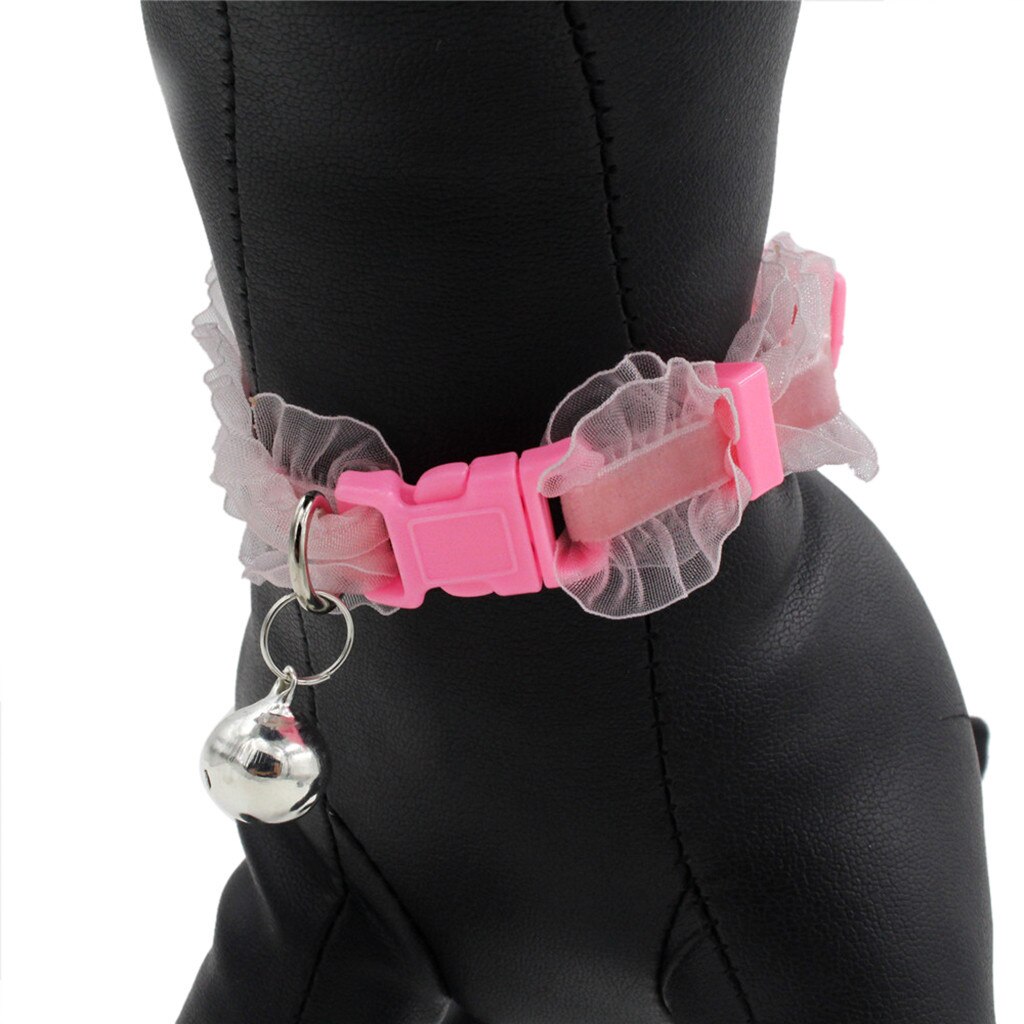 Dog Puppy Pet Cat Collars Lace Ruffle Button Socke... – Grandado