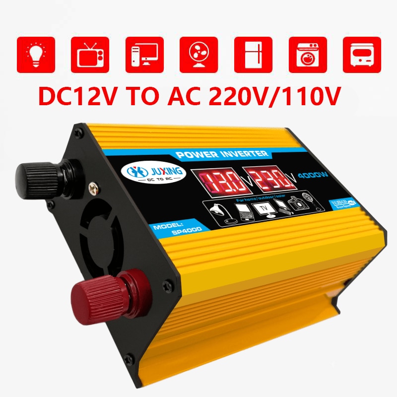 Juxing 4000w power inverter omformer med dobbel di... – Grandado