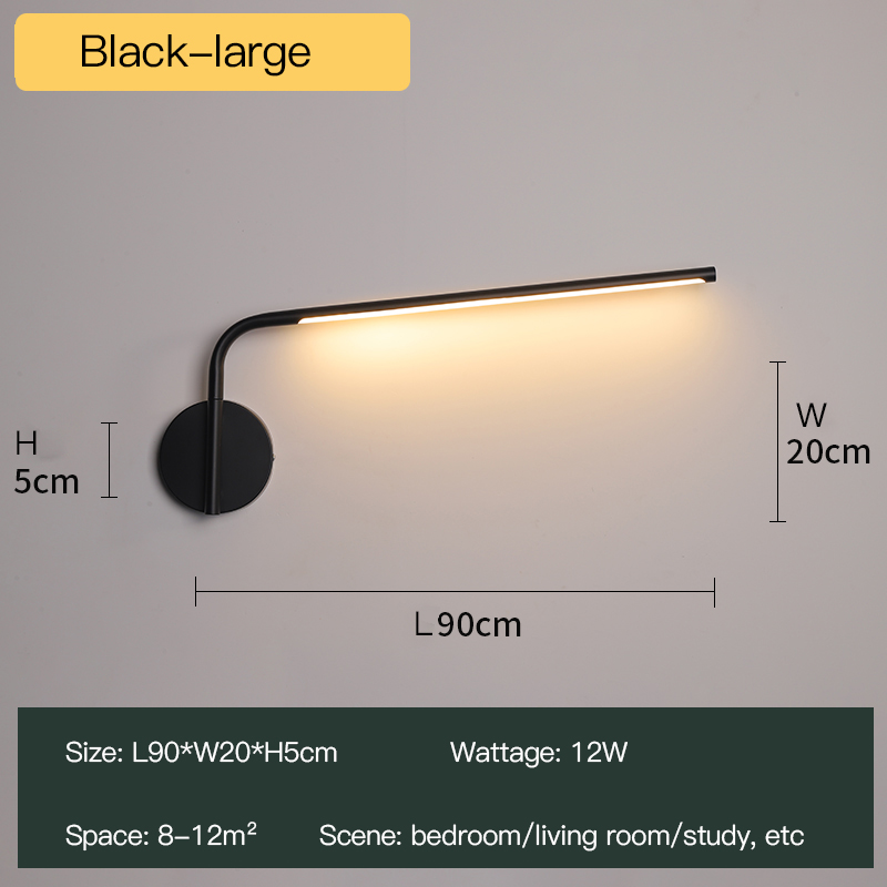 Modern Simple Linear Tube LED Wall Lamps Down Back... – Vicedeal